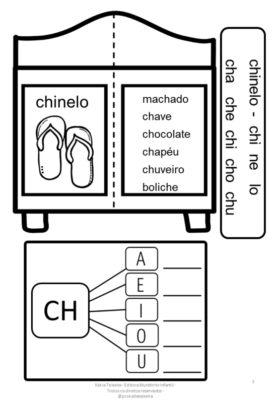 Atividades de alfabetização – sílabas complexas CH para baixar