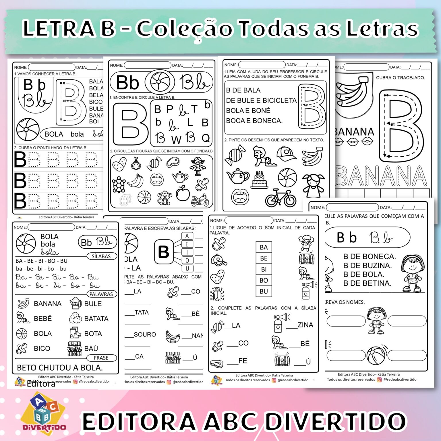 04 Atividades de Alfabetização para trabalhar a letra B