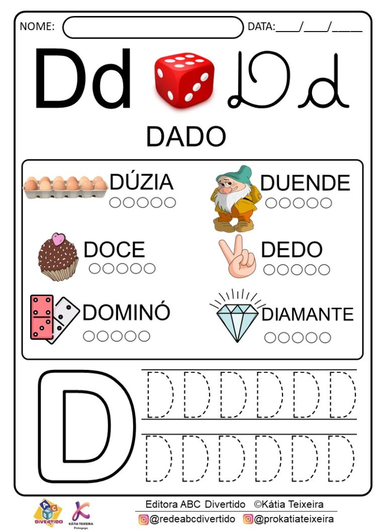 Apostila de Atividades Alfabeto para a educação infantil em PDF grátis