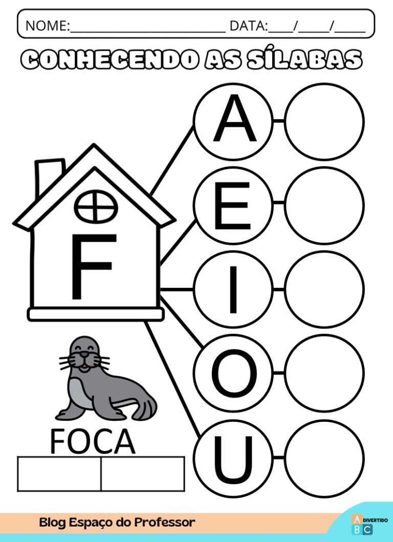 Atividades Letra F em PDF – Atividades de Alfabetização