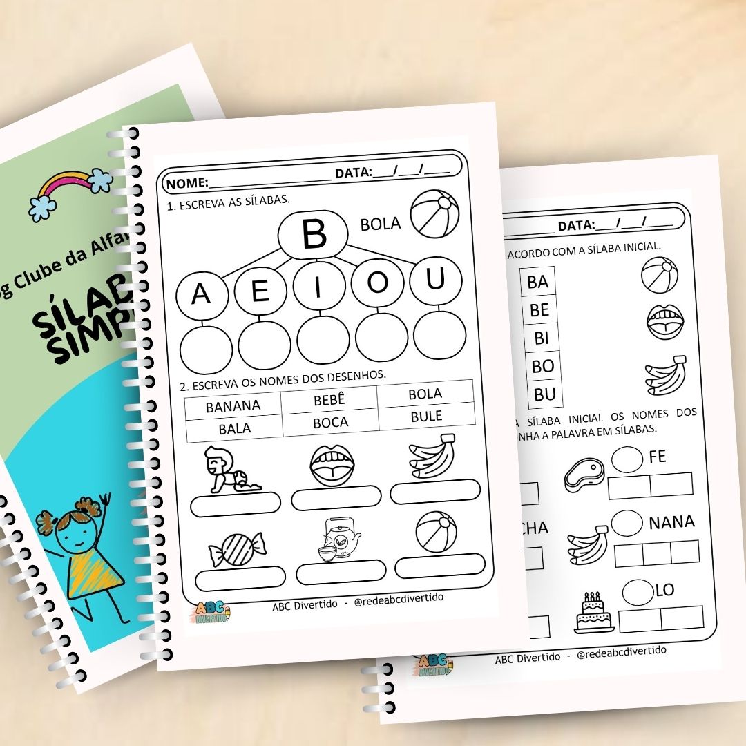 02 Atividades Para Trabalhar As Sílabas Simples